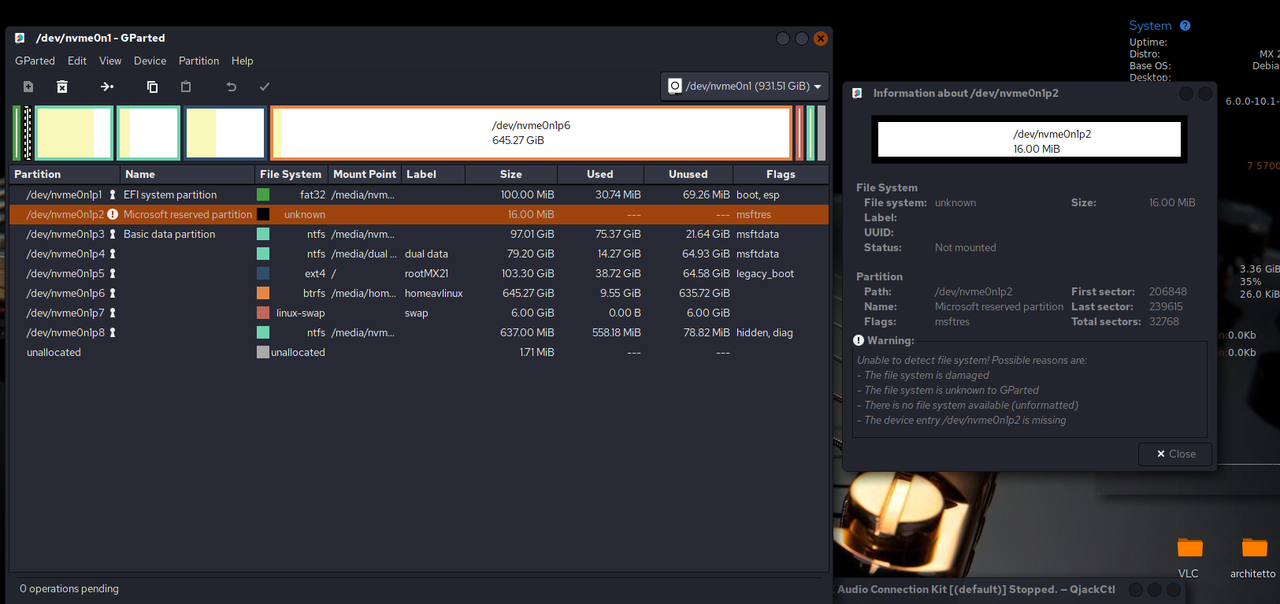 gparted screen — Postimages