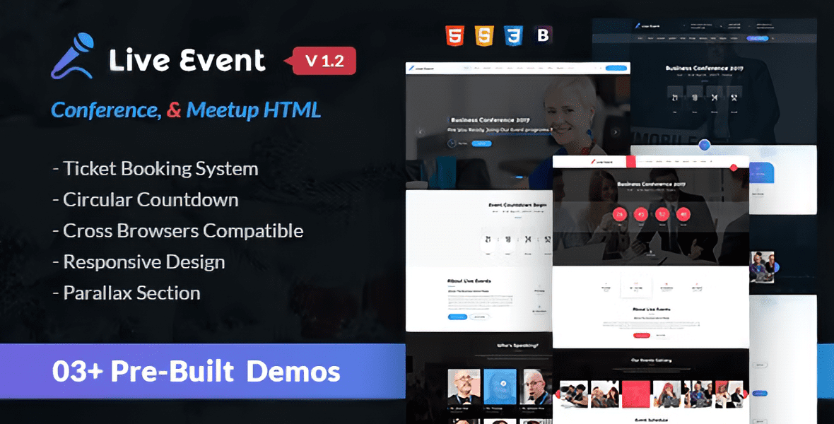 Live Event - Conference & Meetup HTML Template – Bliter GPL