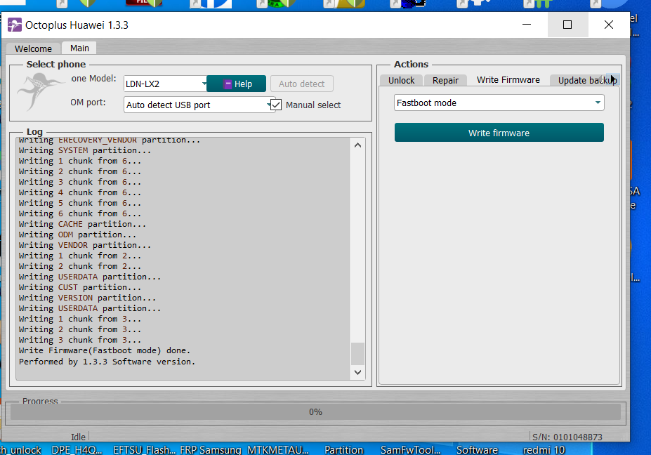 GSM-Forum - Huawei LDN-LX2 hang logo done via flashing