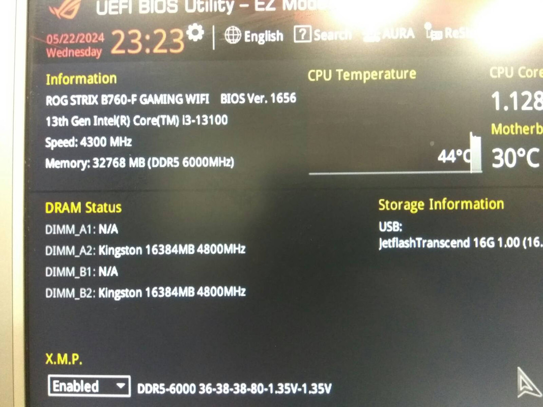 RAM DDR5 Kingston 32 G 6000 C36 Fury BIOS — Postimages