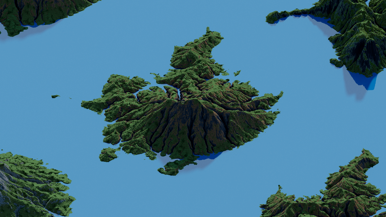 📦 500+ Custom Islands (1.19+) - Terrain Asset pack - Plains / Desert ...
