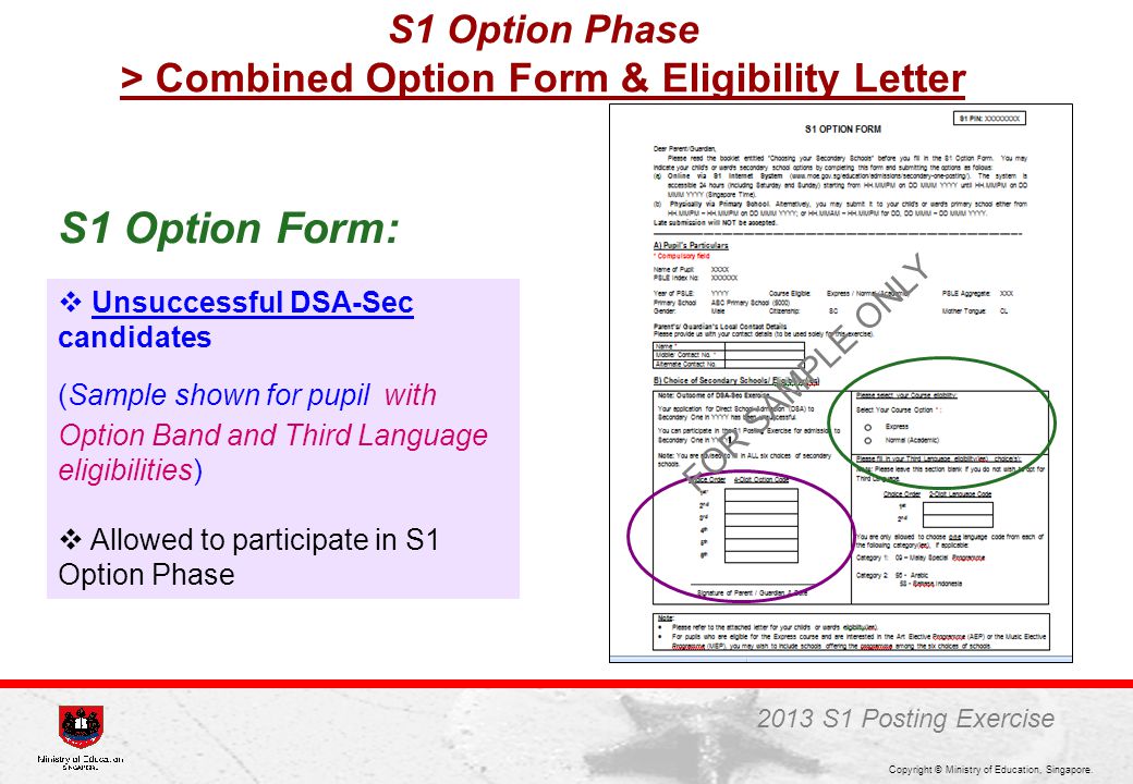 S1 Option Phase Combined Option Form Eligibility Letter — Postimages