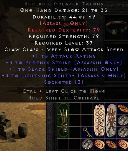 O Greater Claws Mosaic Base 3os - Topic - d2jsp