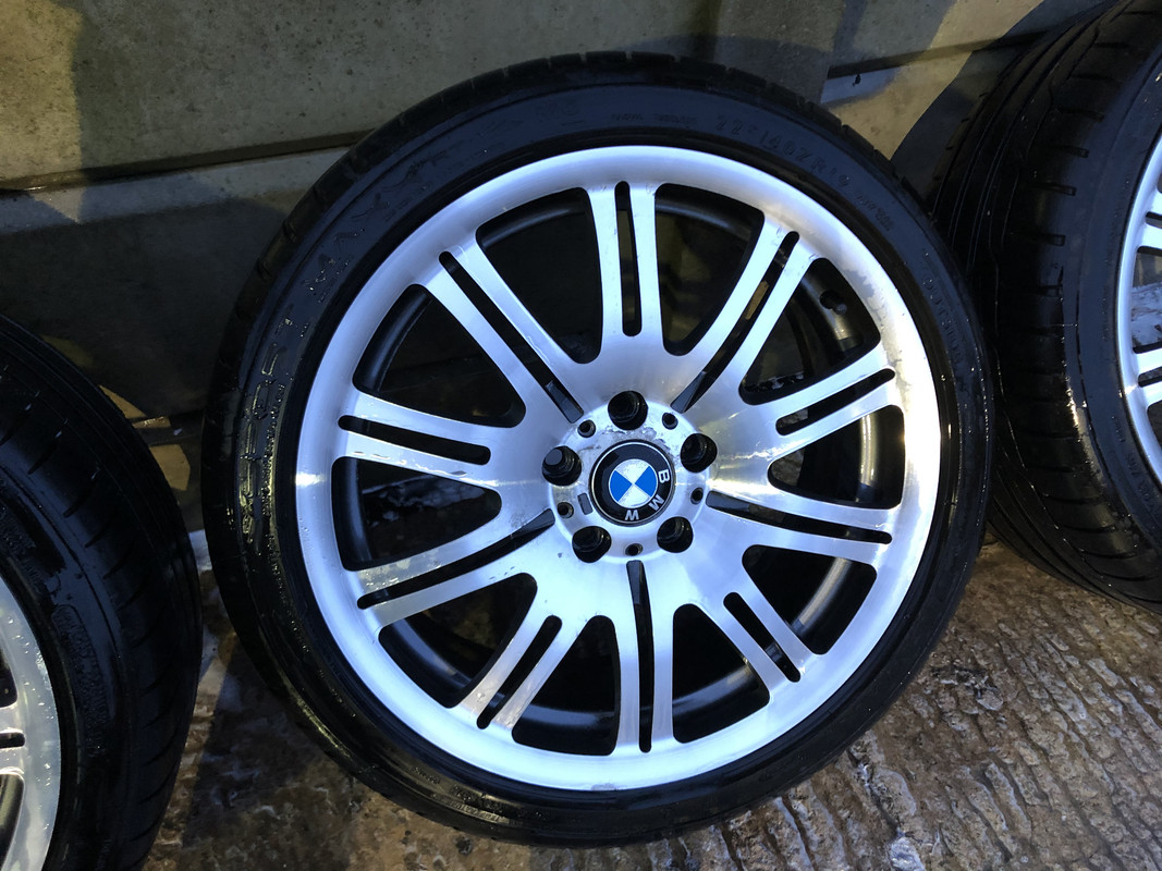 For sale OEM 19” E46 M3 diamond cut alloy wheels & tyres | The M3cutters