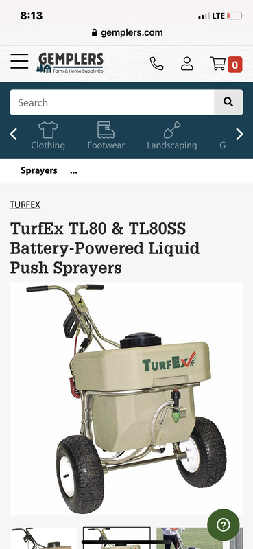 Modified turf ex tl80 fertilizer sprayer | Lawn Care Forum