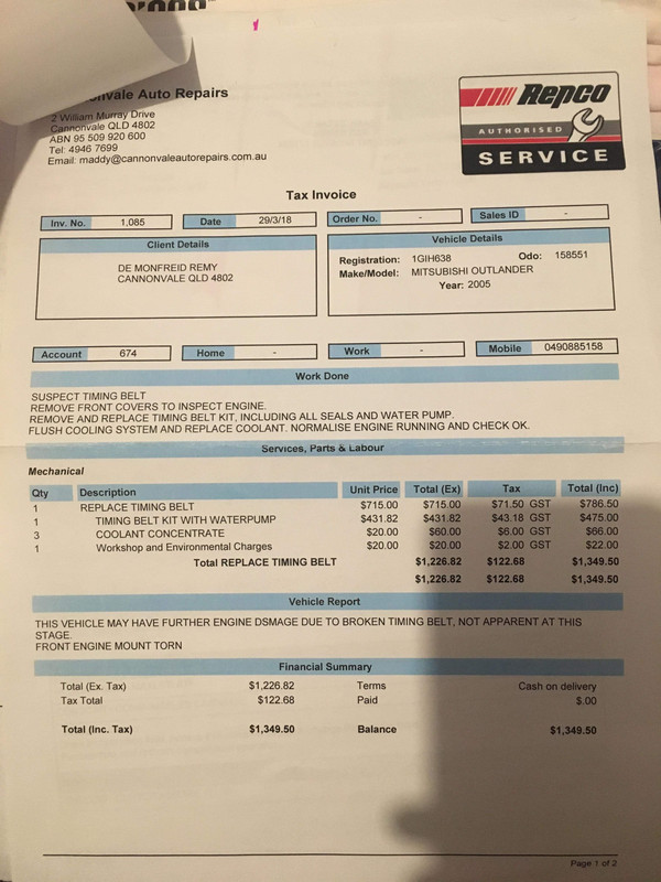 4g64 or 4g69 timing belt snapped | DSMtuners.com
