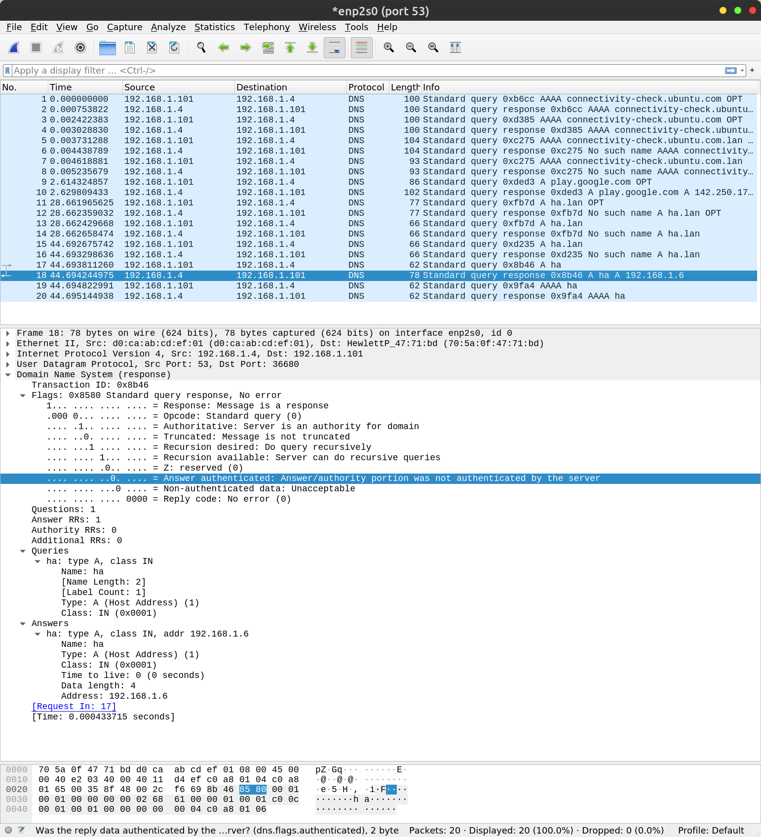 Packet 18 Response 1 ( GOOD) — Postimages