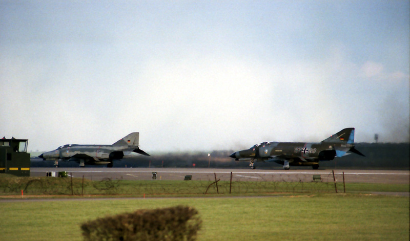 WGAF JG-74 F-4F Phantom exchange 11Sqdn. Binbrook March 1985 ...