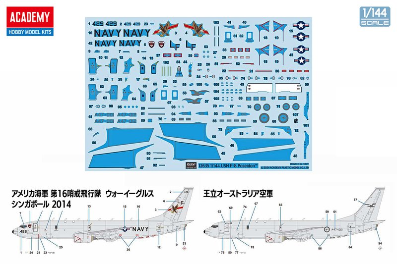 1/144 - Boeing P-8 Poseidon by Academy - released - The Rumourmonger ...