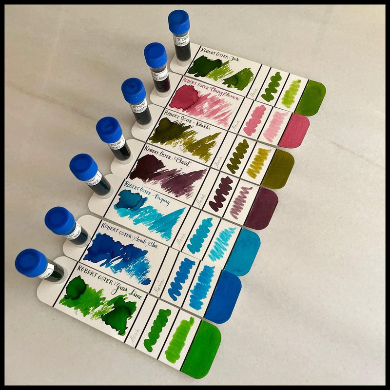 Foro de Estilográficas - Técnicas para hacer muestras (swatches) - Tintas