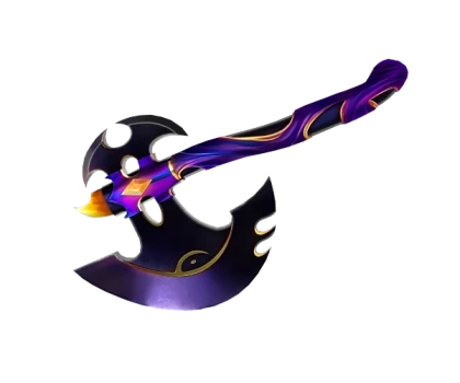 purple & orange fang axe knife - MVSD Item value - 123Demands