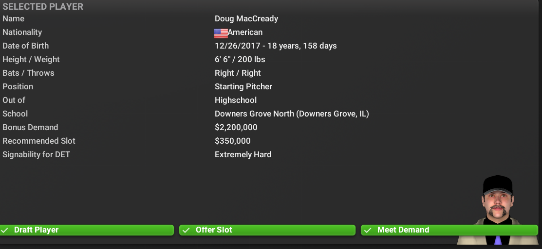Draft Bonus Demand not always matching - OOTP Developments Forums