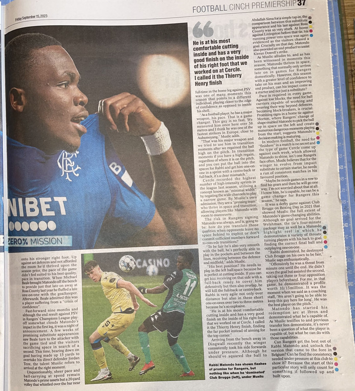 How to get the best out of Matondo | FollowFollow.com