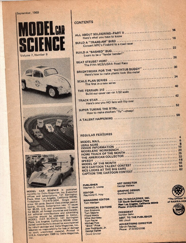 Model Car & Science - September 1969 | SlotForum