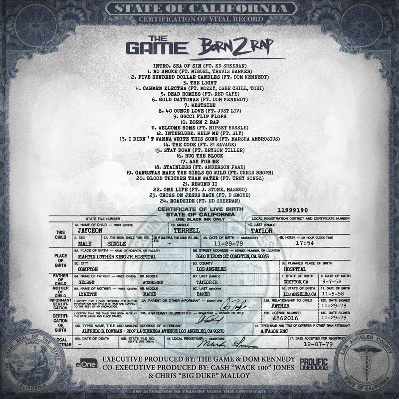 The Game Releases Ninth Studio Album 'Born 2 Rap' - The Industry Cosign