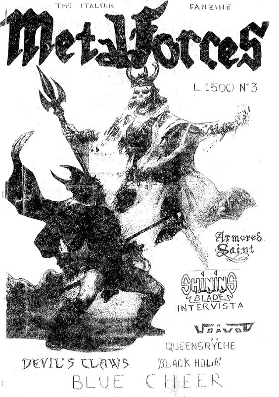 Metal Forces #3 (1985) [Italian Zine] | RARE AND OBSCURE METAL ARCHIVES ...