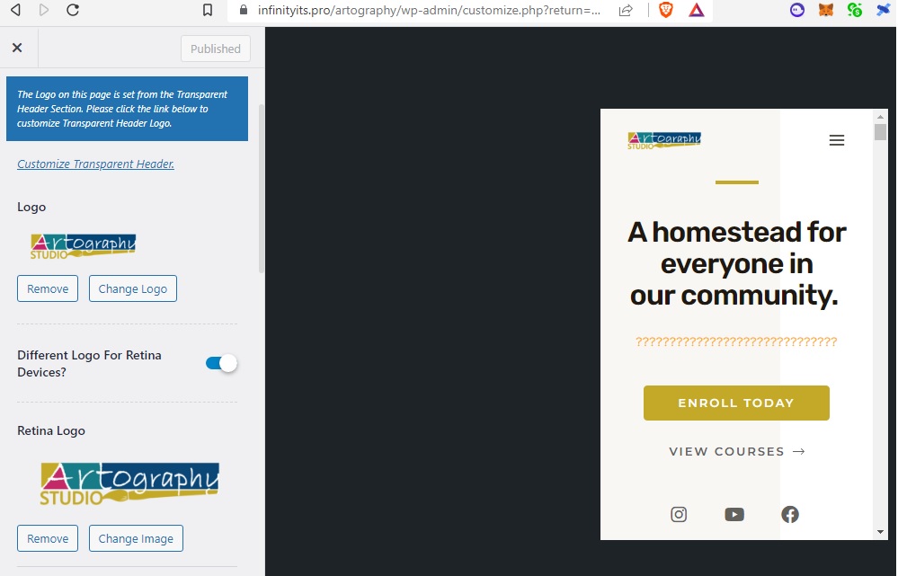 logo not shown in Mobile device!! | WordPress.org