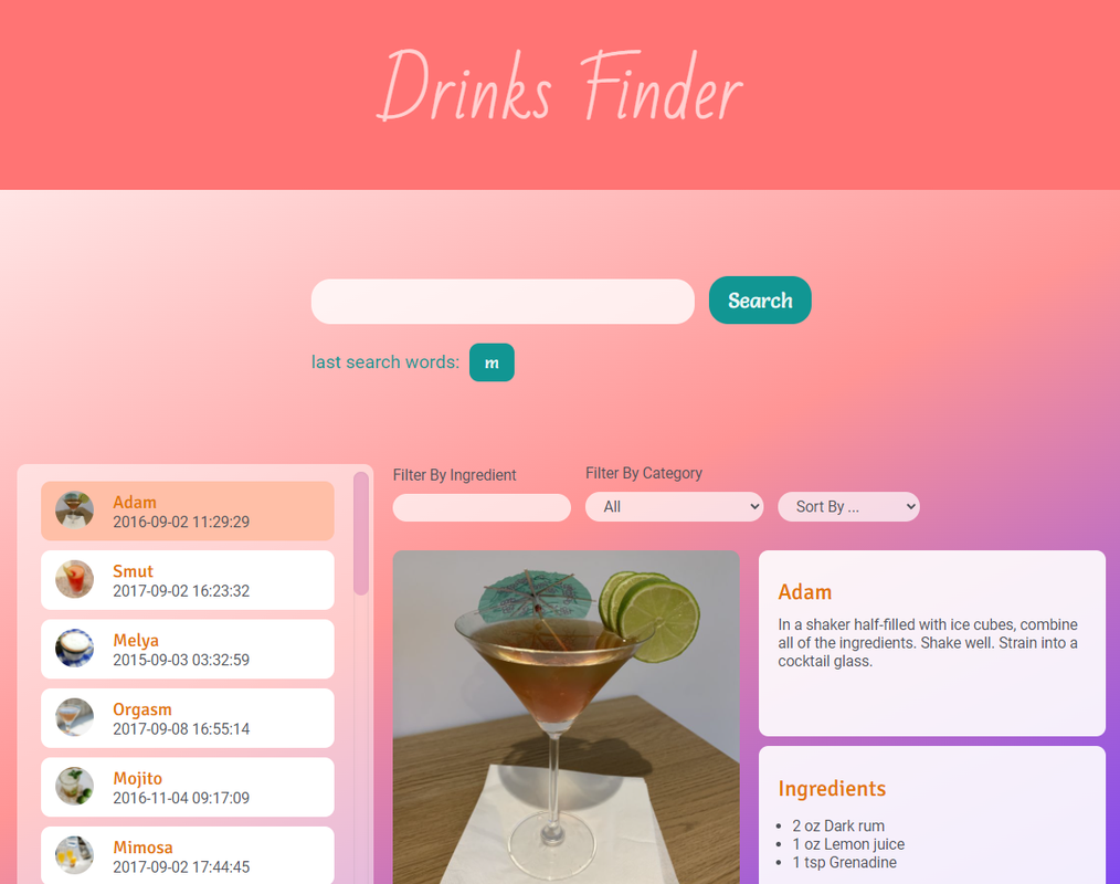 drinks finder screenshot1 — Postimages
