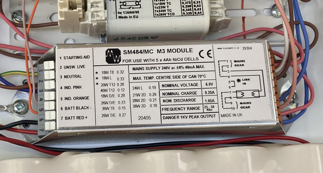 2D Fluorescent to LED conversion - Emergency light | Screwfix Community ...