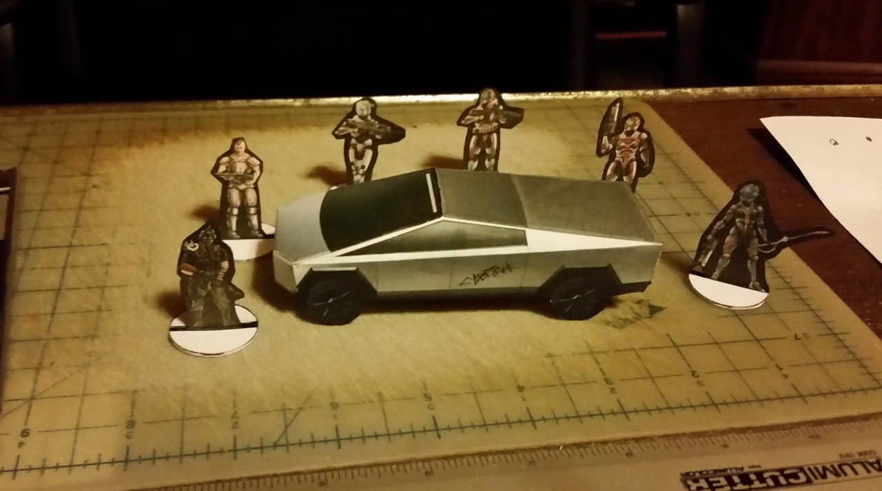 Papercraft Paper Model Tesla