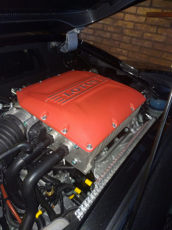 Latest Project. Metallic Red Engine Cover. | The Lotus Cars Community