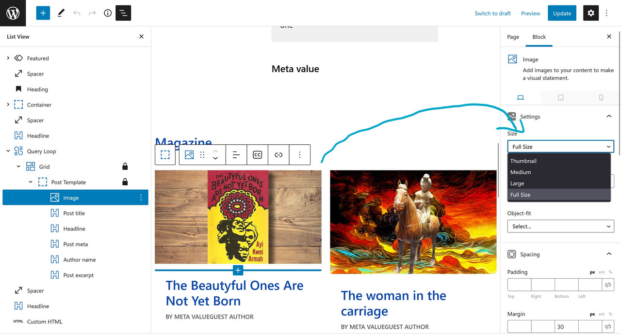 no custom image size — Postimages