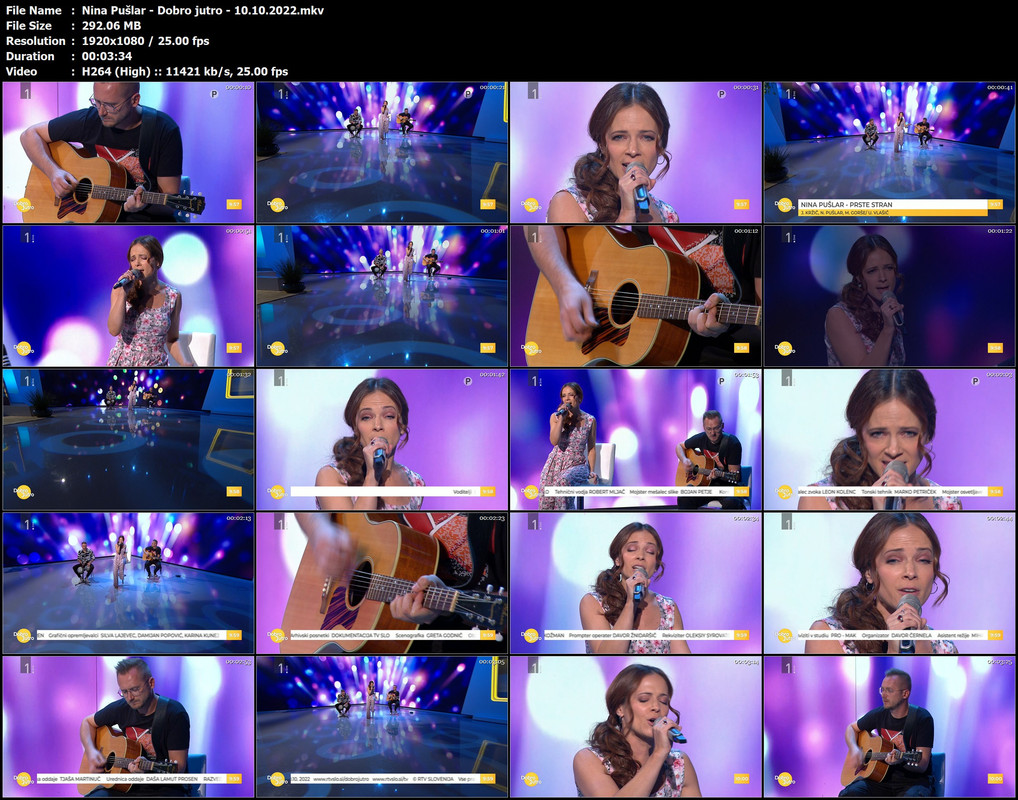 Ljubica Mlinar, Monika Tavčar, Zala Žnidaršič, Špela Močnik Paradiž, Nina Pušlar - Dobro jutro ...