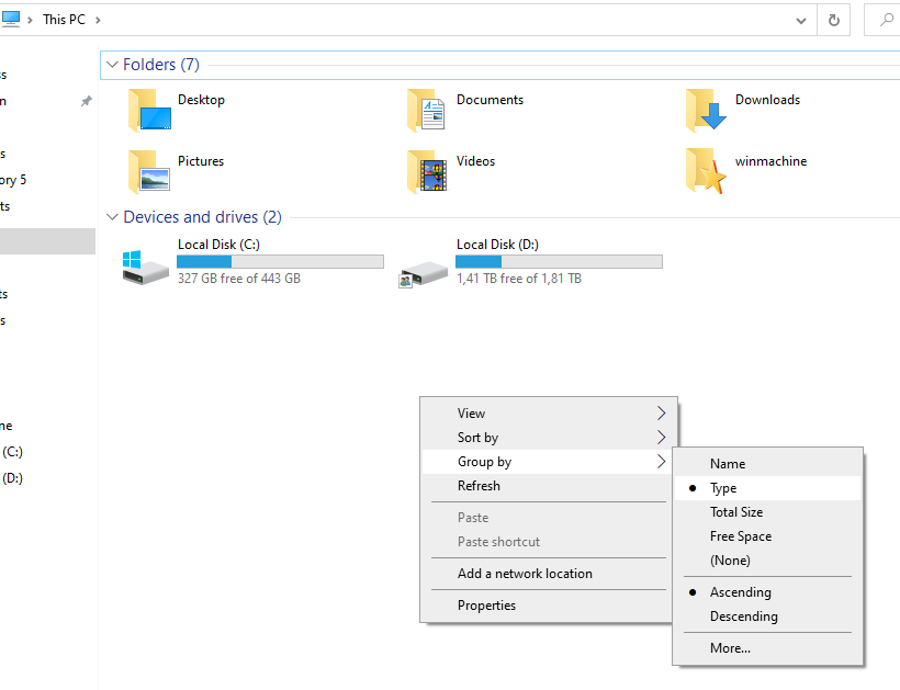 File Explorer Tile View, No More Divider Line between Sections? : r ...
