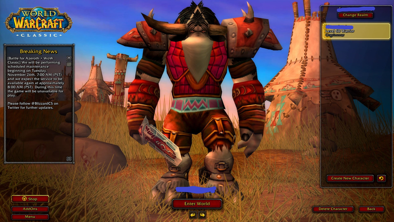 SOLD - Lvl 60 Tauren warrior US [Full Pre BiS,Hand of Justice,Devilsaur ...
