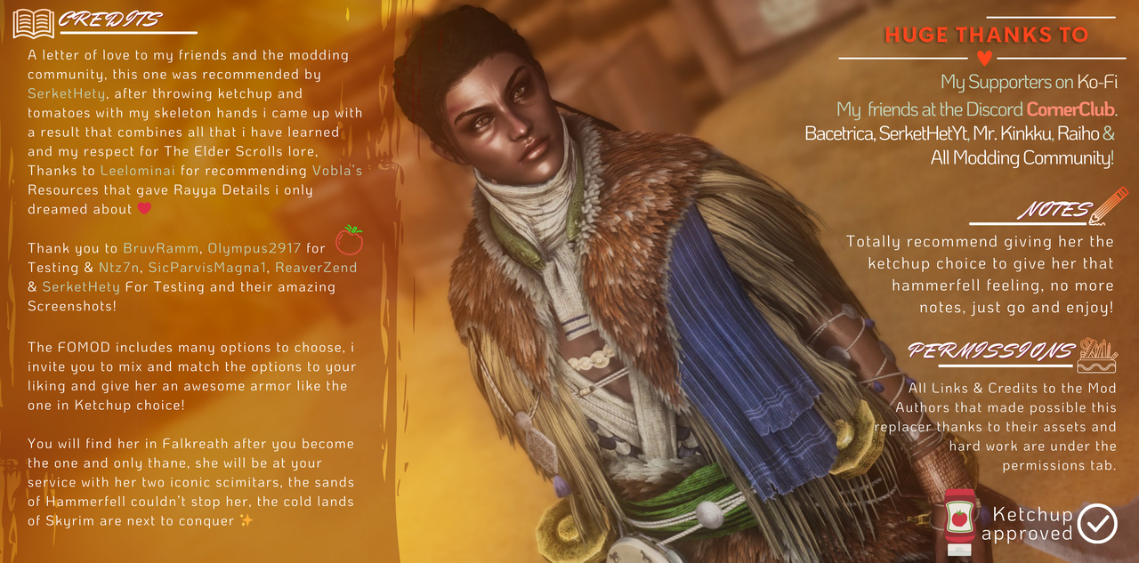 Scorch - WeelBones' Rayya Overhaul at Skyrim Special Edition Nexus ...