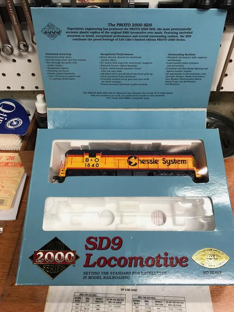 SOLD — Proto 2000 - Chessie System SD9 (DC) | Model Train Forum