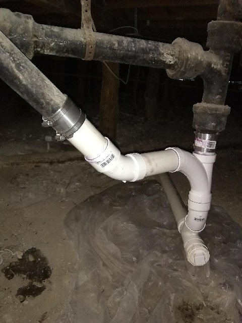 Help with joining cast iron to pvc