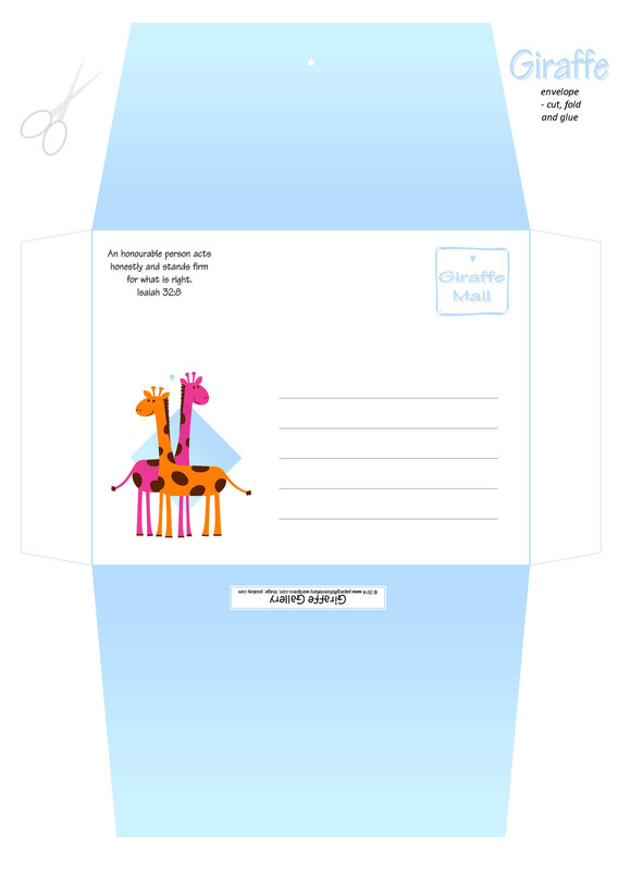 PGFE Giraffe Envelope A4 — Postimages