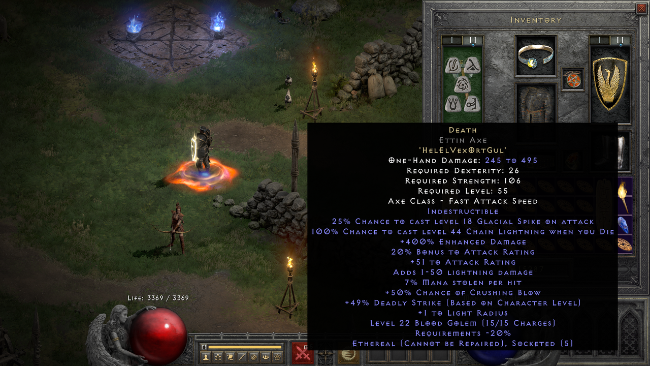 Perfect 400 Ed Eth Death Ettin Axe ~~~ - Topic - d2jsp