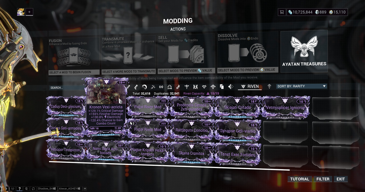 riven bug - Players helping Players - Warframe Forums