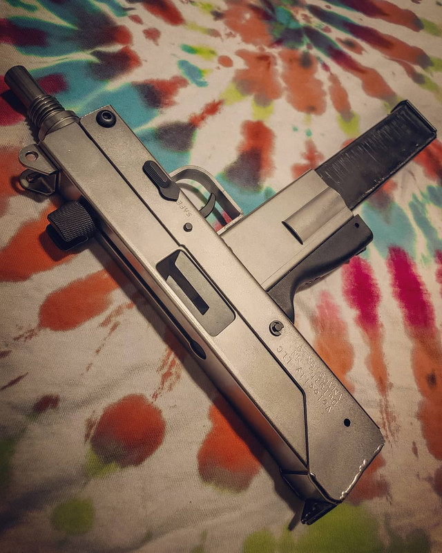 So basically I gave my cereal a VMAC45 (nickel plated) : r/GunPorn