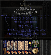 Dream Set Demonhead And Royal Shield - Topic - d2jsp