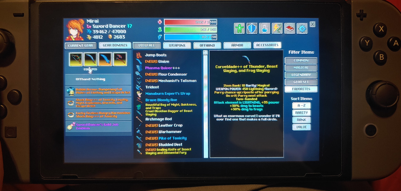 Switch Ronin Update? : tangledeep