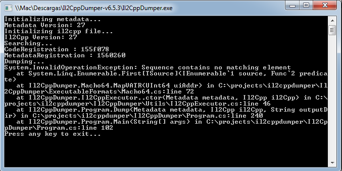 "Sequence contains no matching elements" · Issue #439 · Perfare/Il2CppDumper · GitHub