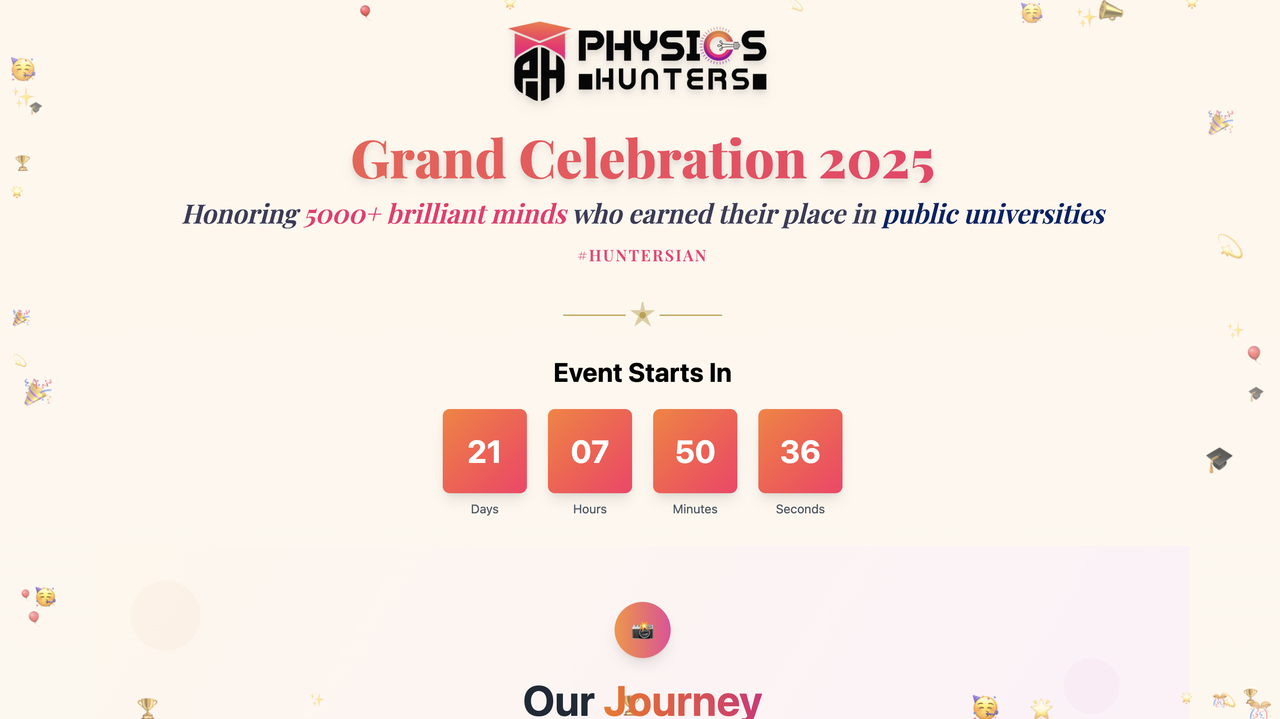 Physics Hunters Grand Celebration 2025