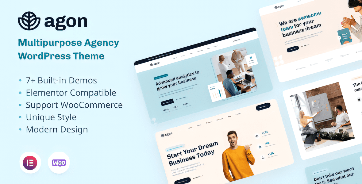 Agon - Multipurpose Agency WordPress Theme – Bliter GPL