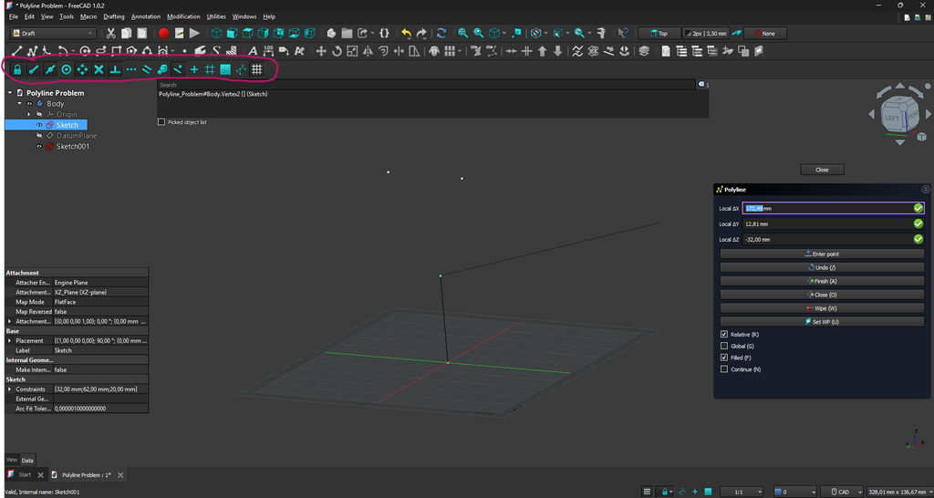 Polyline 3D issue - FreeCAD Forum