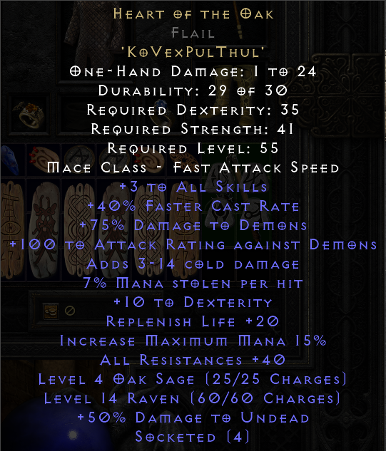 Perfect Heart Of The Oak 40 All Res - Flail Hoto - Topic - d2jsp