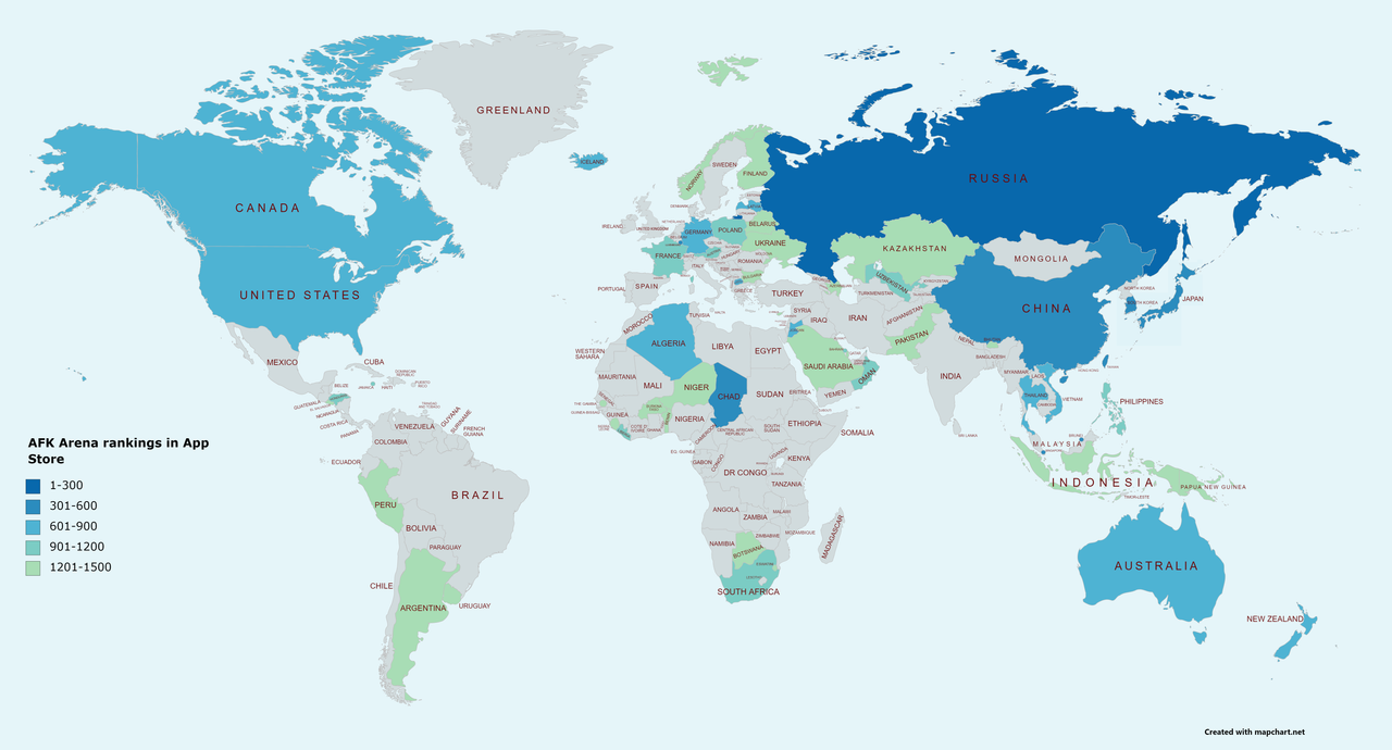 The Global Popularity of AFK Arena : r/afkarena