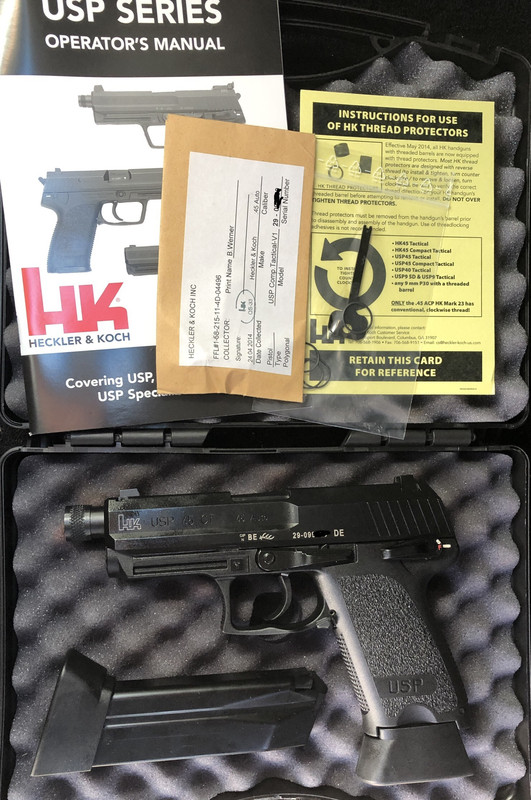 New Aquisition - USP45 compact tactical | HKPRO Forums