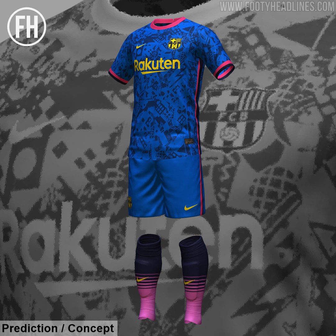 barcelona 21 22 third kit concept 2 — Postimages