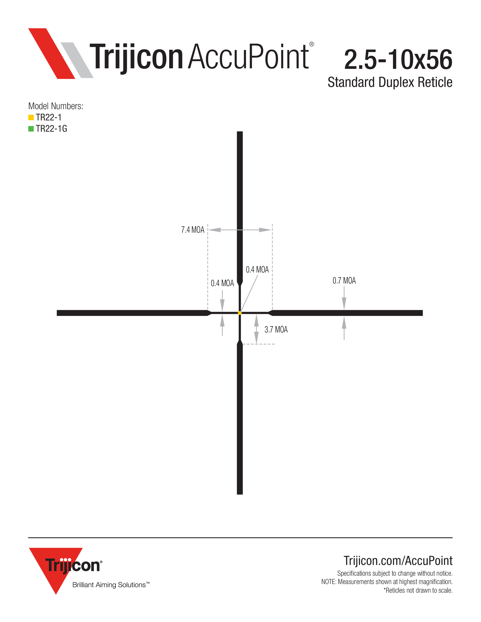Accu Point Standard Duplex Reticle TR22 1 TR22 1 G — Postimages
