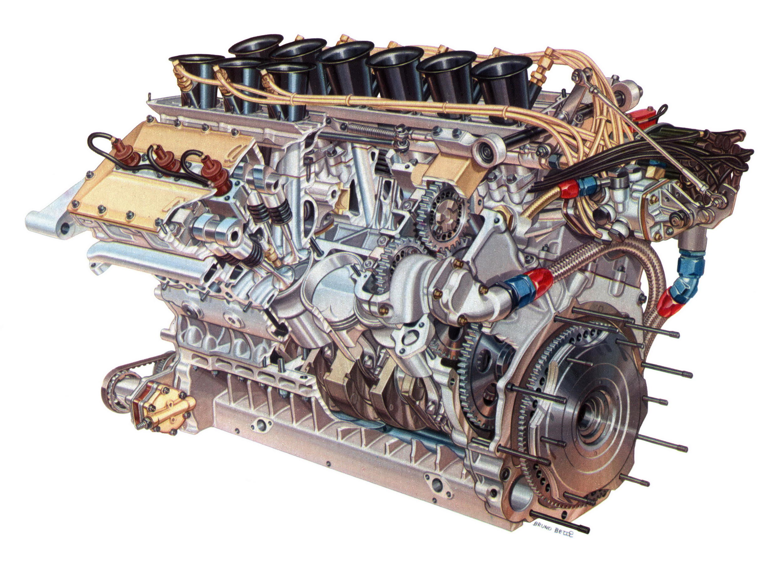 Alfa Romeo V12 F1 engine by Bruno Betti — Postimages
