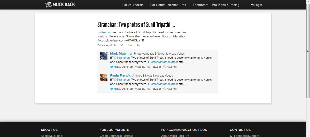 muckrack screenshot — Postimages