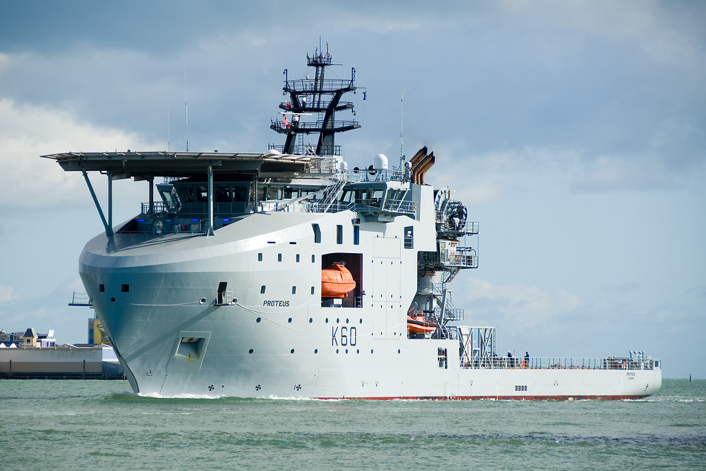 BASE NAVAL - Buque de vigilancia Oceanica RFA PROTEUS - Flota Auxiliar ...